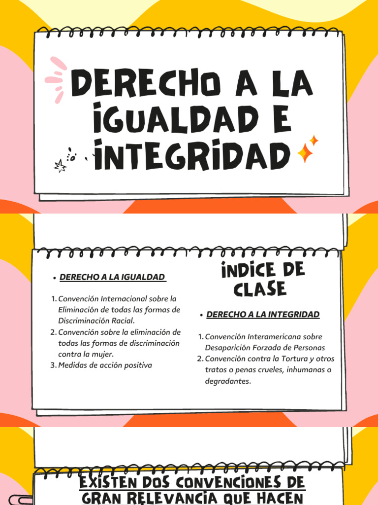 Derecho A La Igualdad e Integridad | PDF | Convenio europeo de derechos humanos | Convención ...