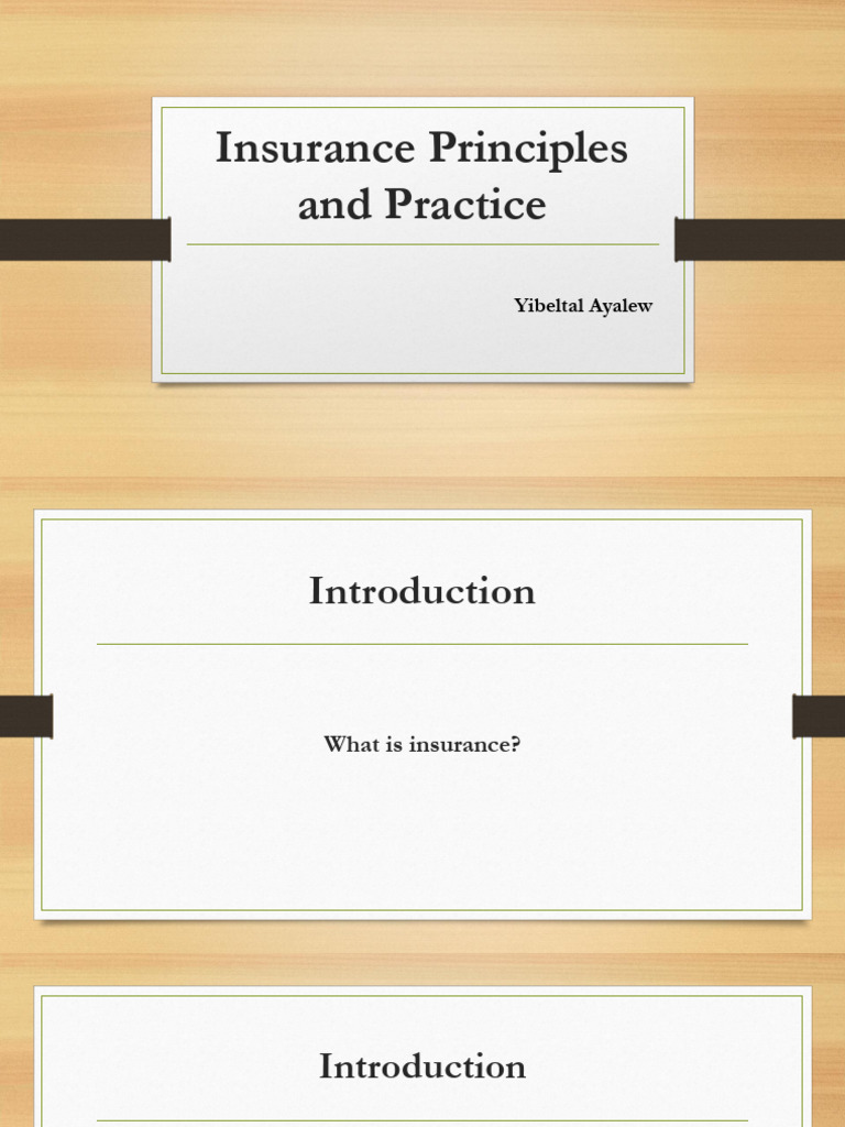 Insurance Principles and Practice | PDF | Insurance | Risk