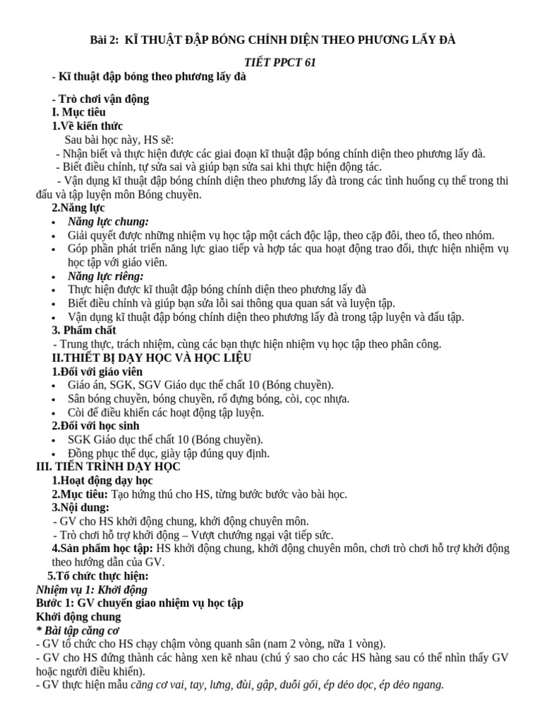 Tiet 61 - Tiet 70 | PDF