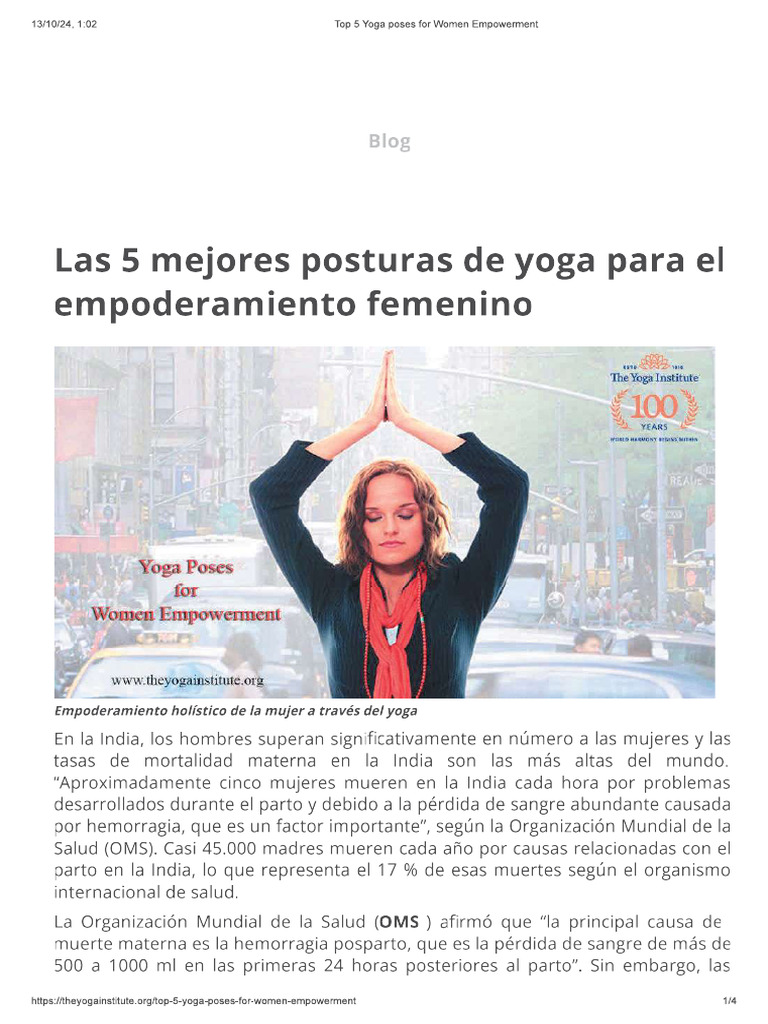 Posturas Empoderamiento Femenino | PDF