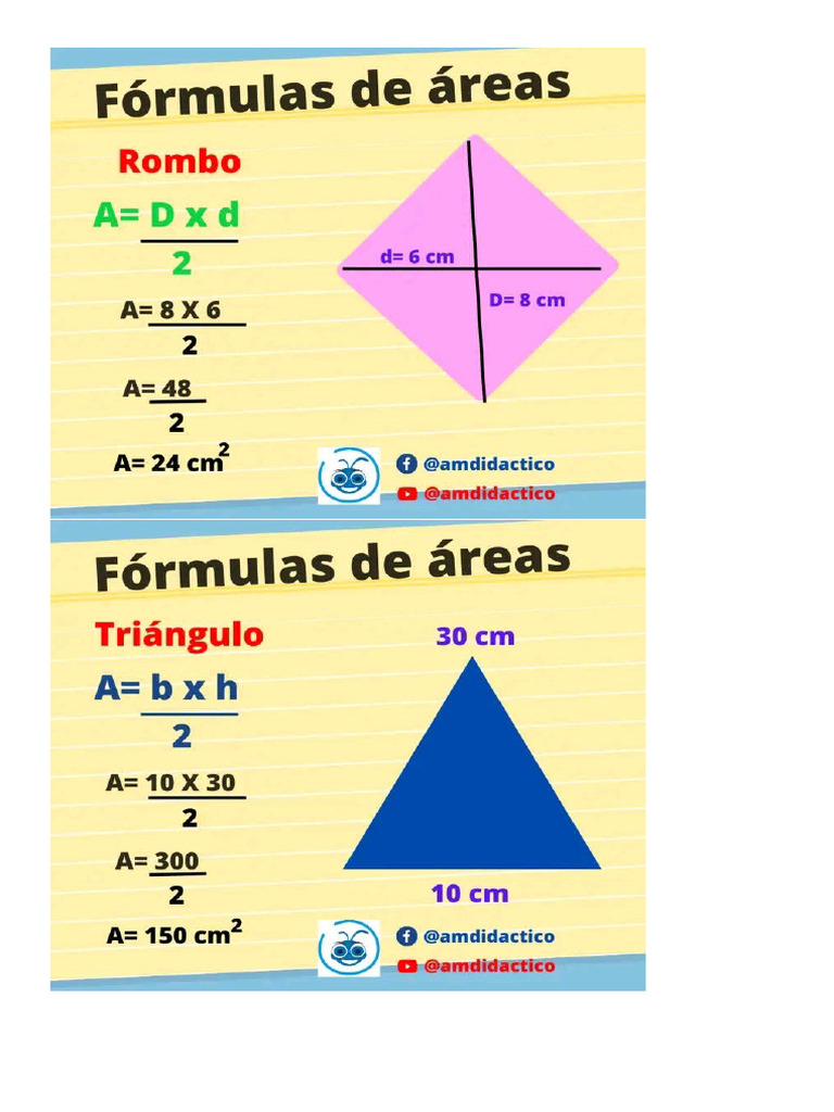 Formula de Areas | PDF
