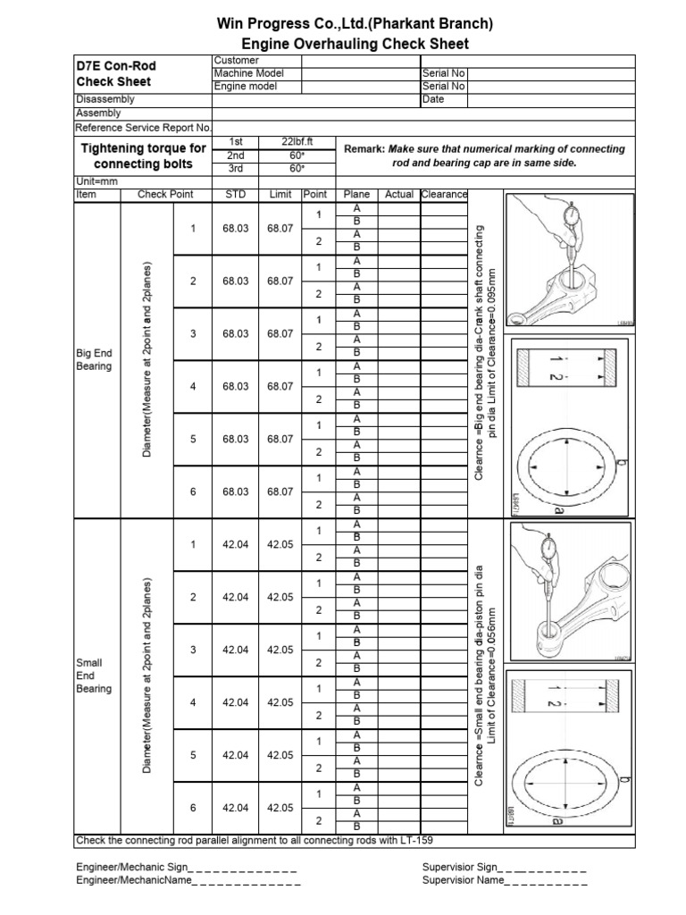 D7EEng Ass, Diss, Eng OVH (Con-Rod) (Connecting Rod) | PDF | Machines ...