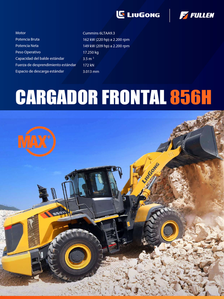 DM LiuGong CF 856H MAX | PDF | Caballo de fuerza | Estilos de carrocería