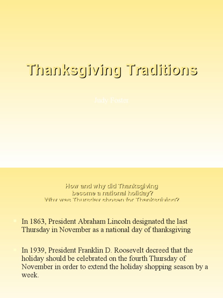 Thanksgiving Presentation | PDF