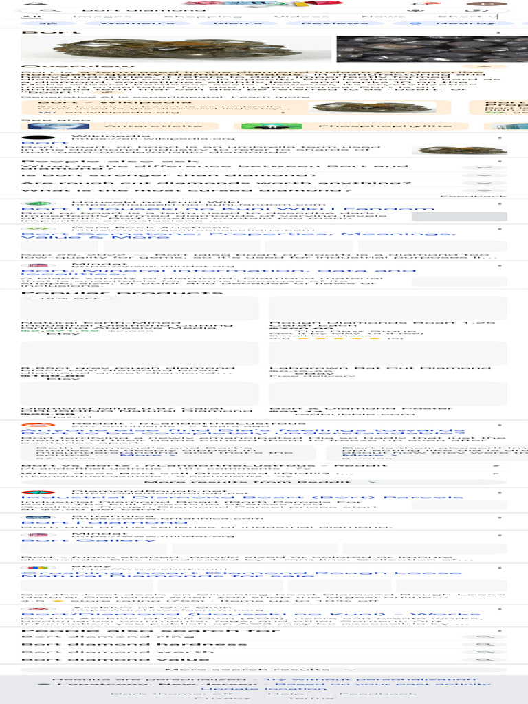 Bort Diamond - Google Search | PDF | Diamond | Gemstone