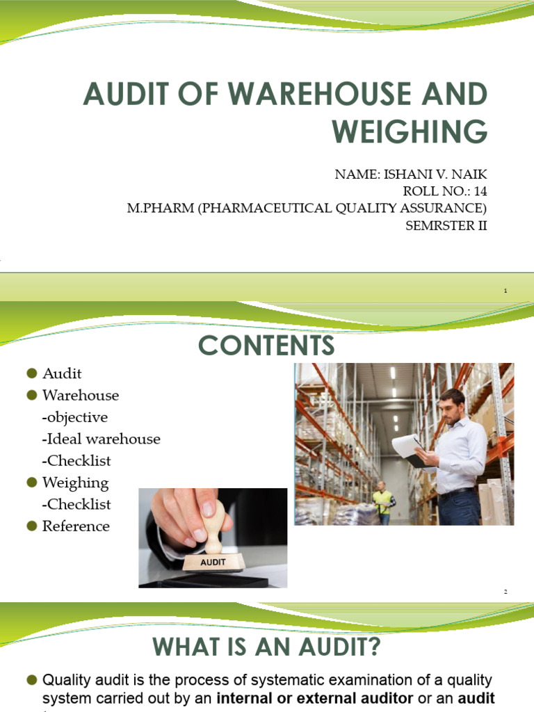 Auditing Warehouse ARC | PDF | Audit | Warehouse