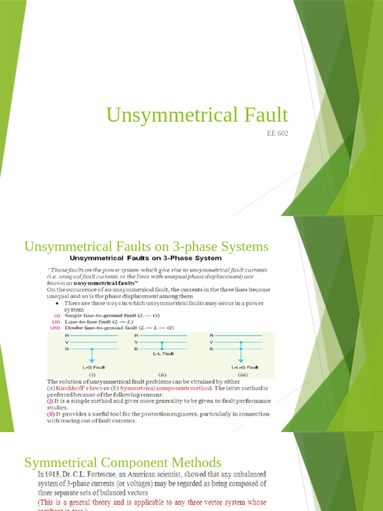 Unsymmetrical Fault | PDF