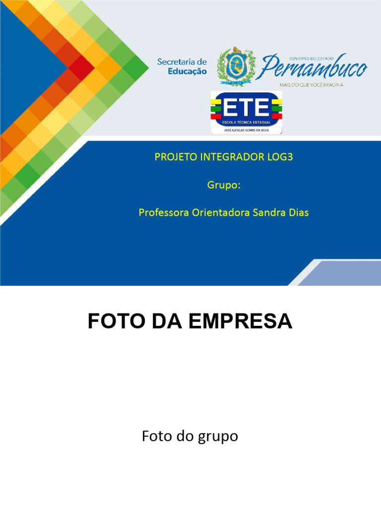 Modelo Slide Projeto Integrador | PDF