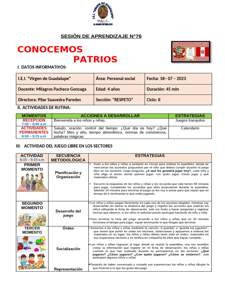 Conociendo los Símbolos Patrios | PDF