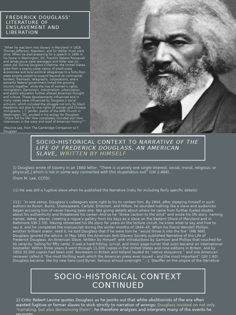 Douglass: Enslavement and Liberation Insights | PDF | Frederick ...