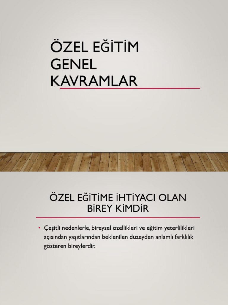Ozel Egitim Nedir | PDF