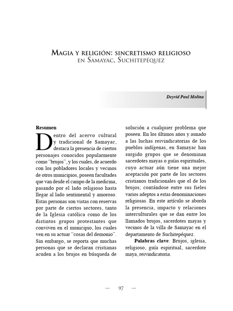 Brujos y Sacerdotes Mayas en Samayac | PDF | Brujería | Américas