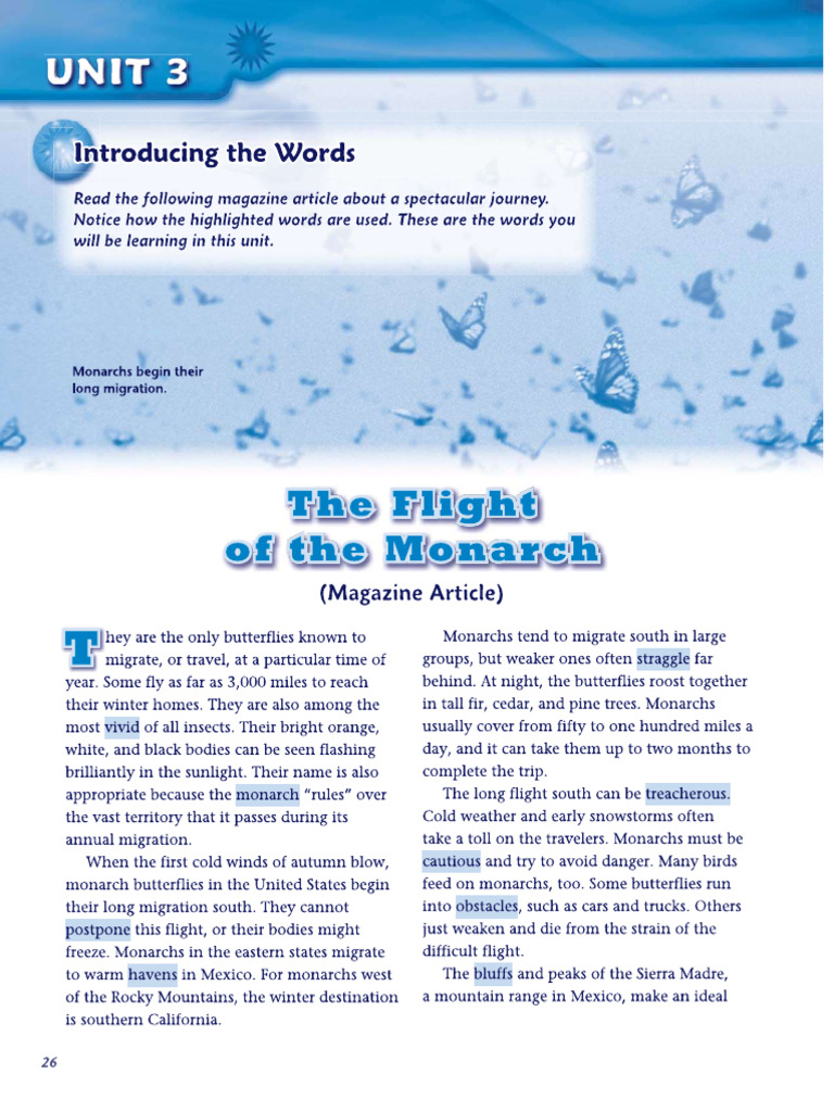 Unit 3 Blue Vocab | PDF