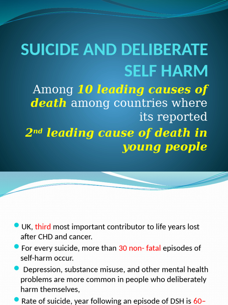Understanding Suicide and Self-Harm Risks | PDF | Suicide | Self Harm