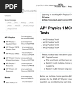 Reference Sheet AP Physics 1 | PDF | Standardized Tests | Advanced ...