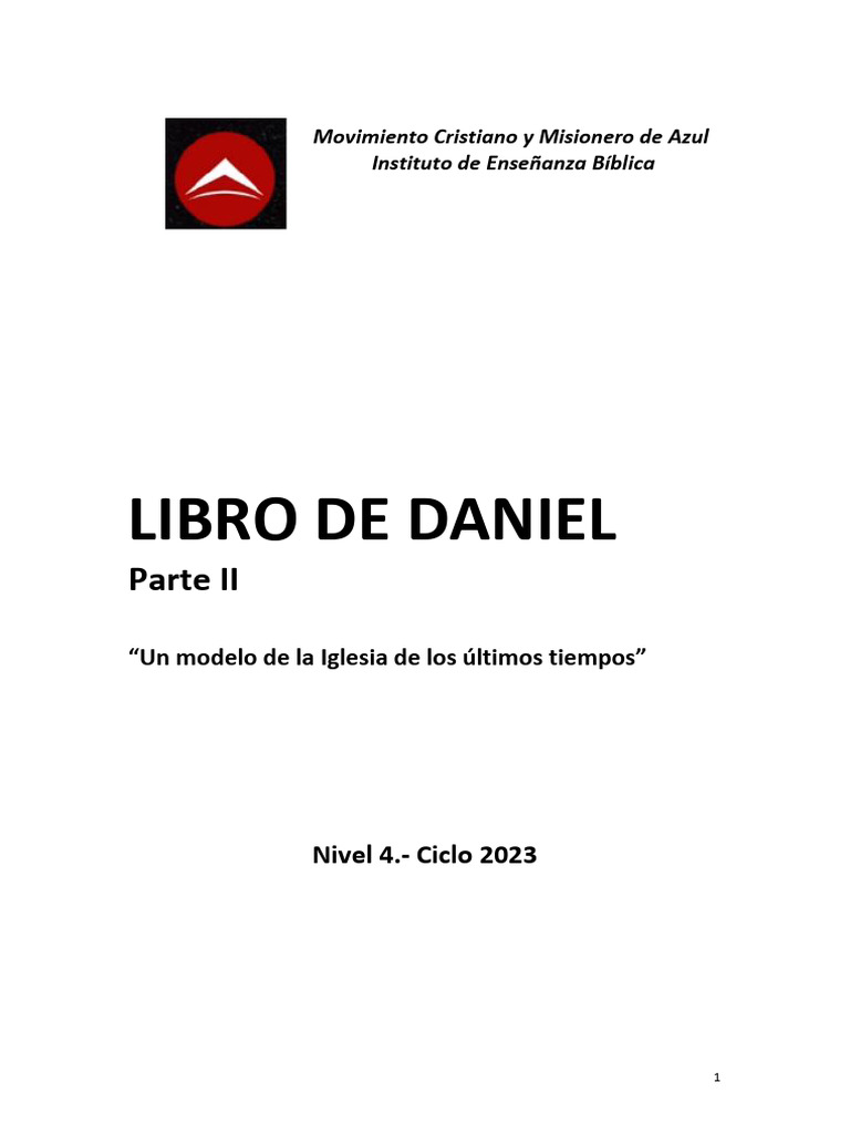 Nivel 4 - Parte 2 de Daniel-1 | PDF | Daniel (figura bíblica) | Libro ...