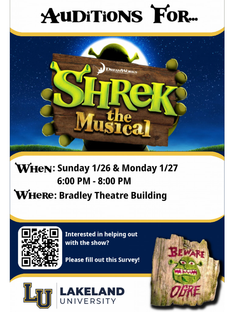 Shrek Auditions Poster Concept (NEW) | PDF