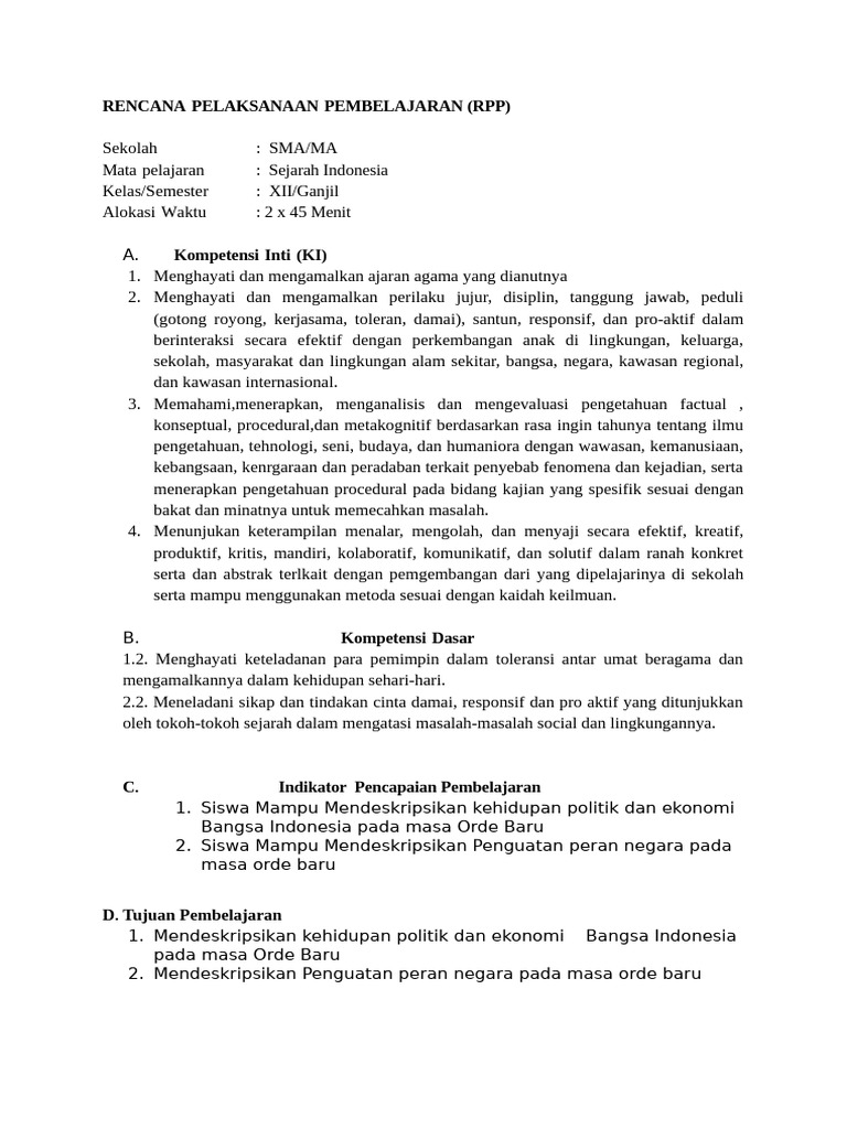 Rpp Rati Belum Fix | PDF