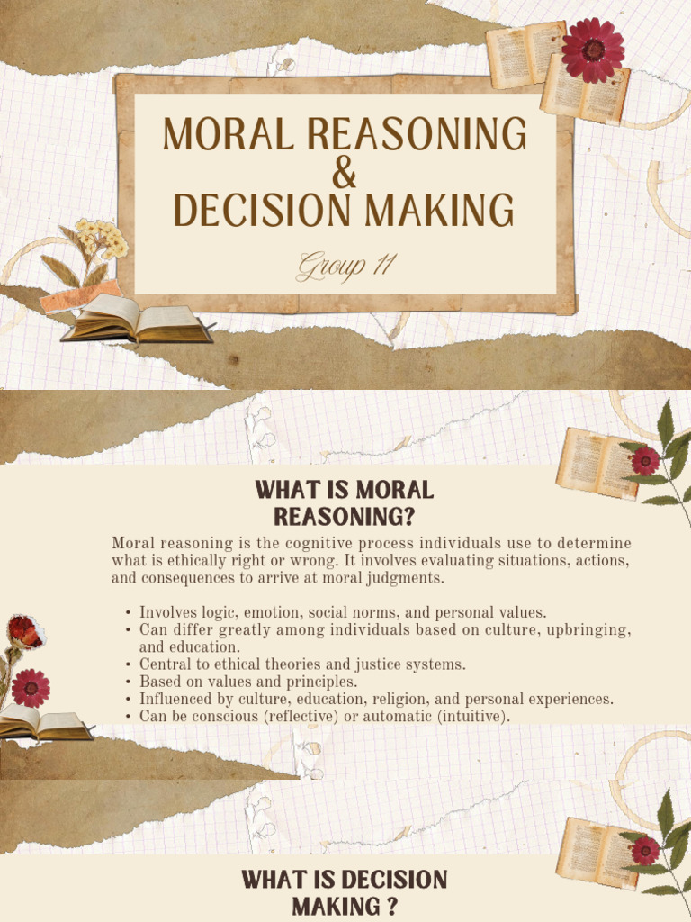 Understanding Moral Reasoning and Decisions | PDF | Morality | Decision ...