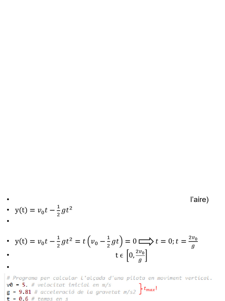 Repàs de Python Física Computacional | PDF