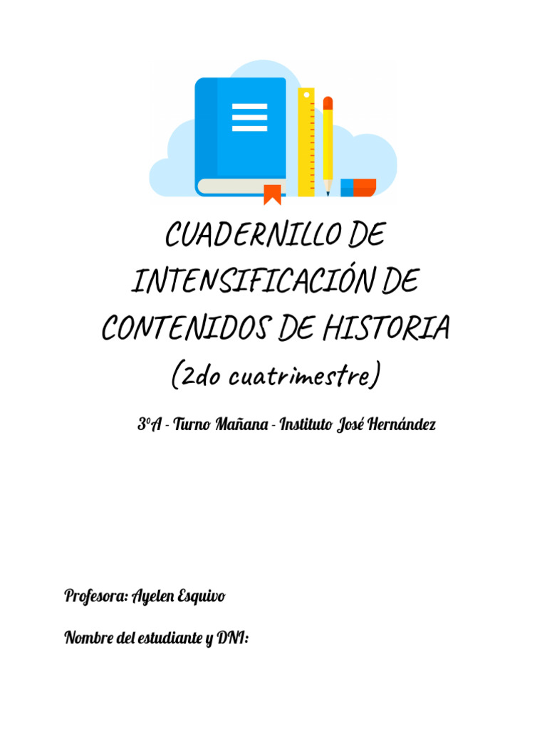 Cuadernillo de Historia 2do Cuatri - 2024 - 3°A | PDF | América del Sur | Argentina