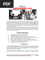 Cripps Mission 1942: Rejections Explained | PDF | All India Muslim ...