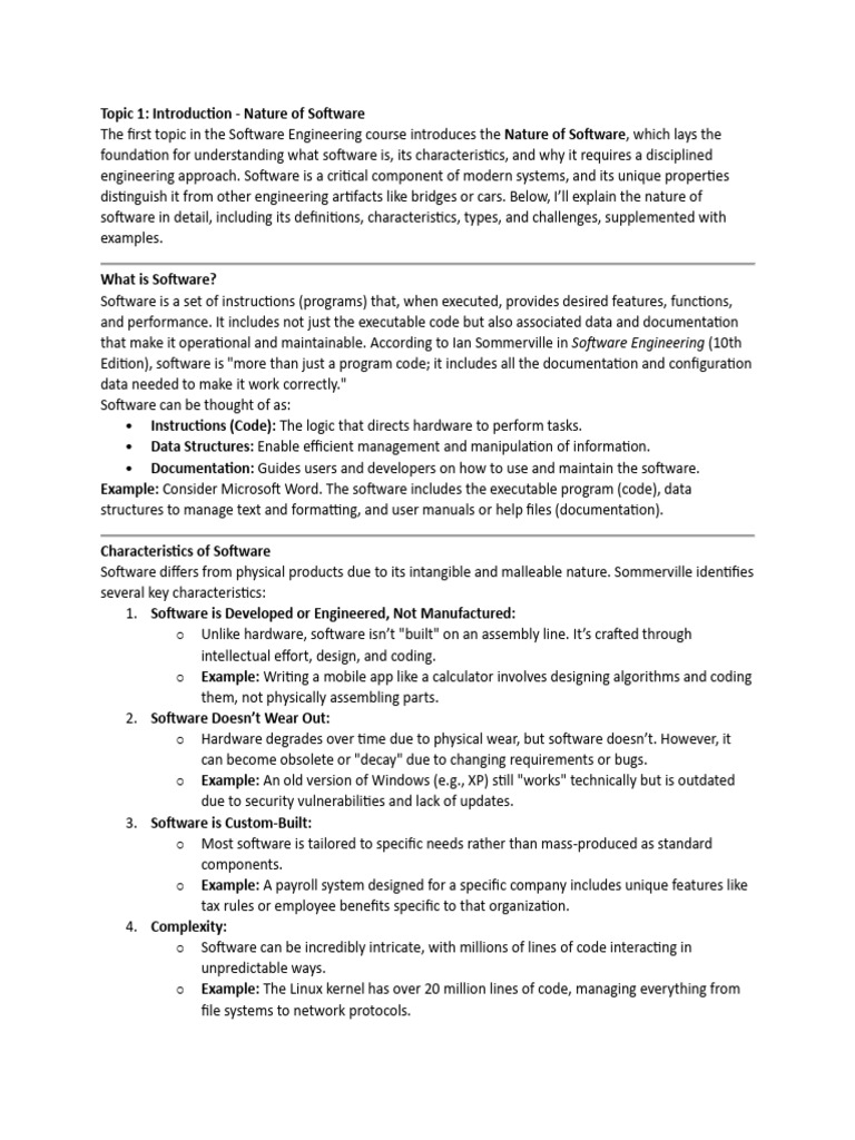 SE Course Outline Covered by Grok | PDF | Software Development Process | Software