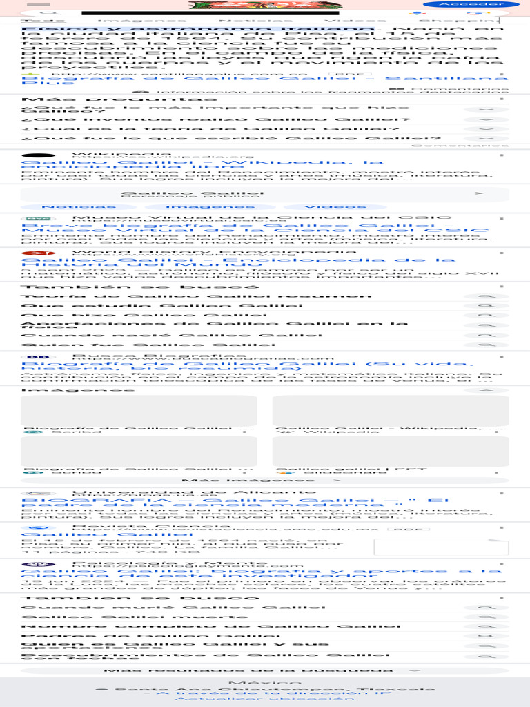 Reseña de Galileo Galilei - Buscar Con Google | PDF | Galileo Galilei ...