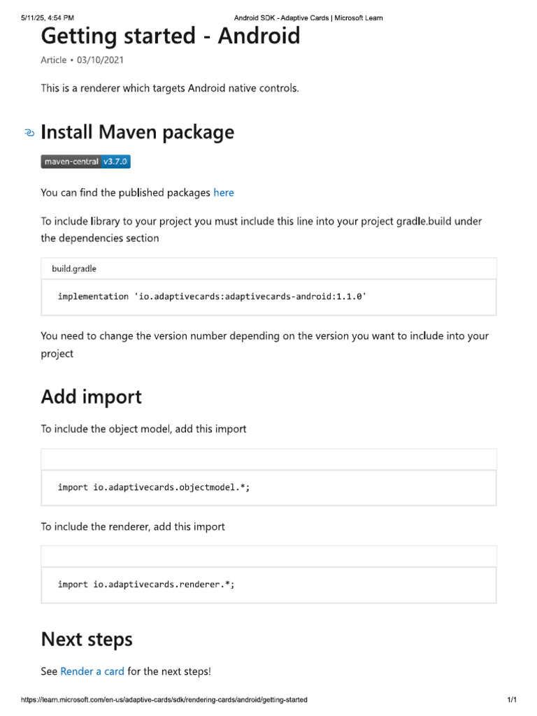 Getting Started - Android | PDF