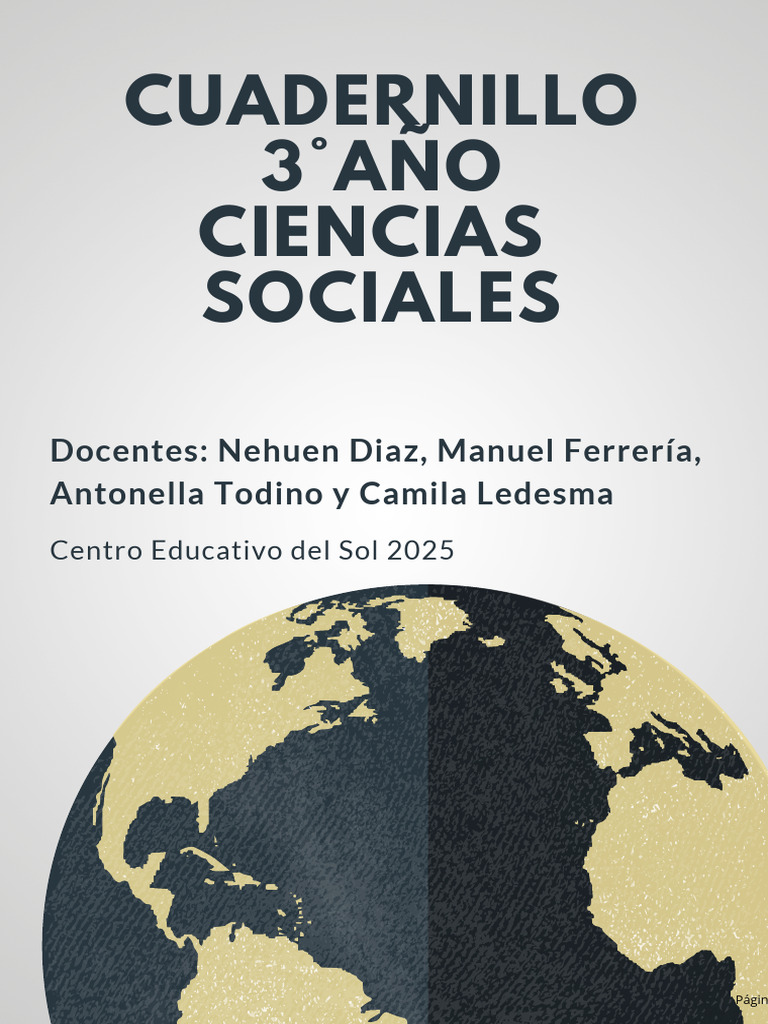 Cuadernillo 3° Sociales | PDF