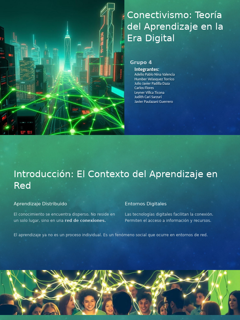 Conectivismo Teoria Del Aprendizaje en La Era Digital | PDF ...