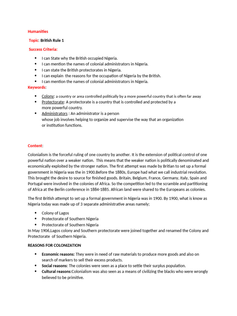 FN G5 Humanities WK5 T1 2324 | PDF | British Empire | International Relations