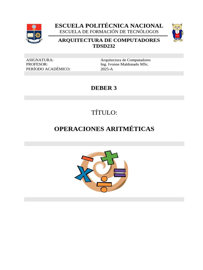 Deber 3 | PDF | Matemática Elemental | Notación Matemática