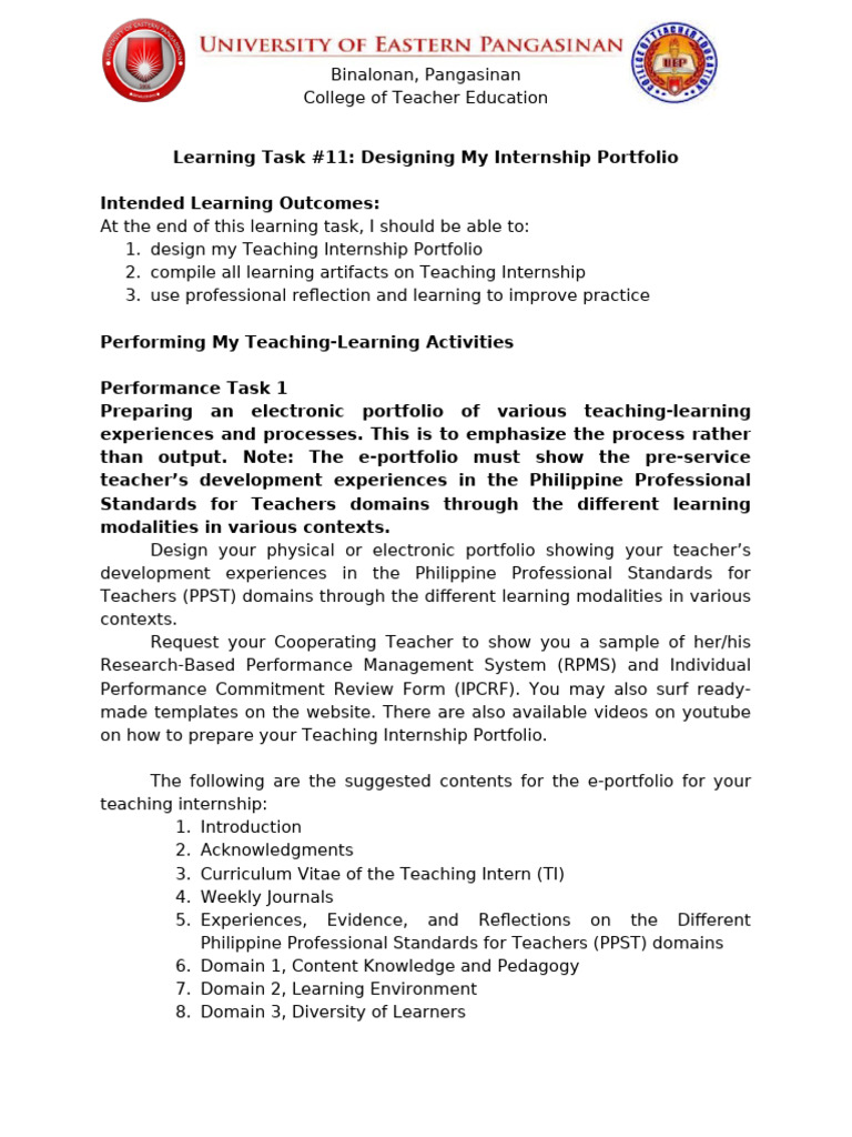 MANALO, LIA A. - Learning-Task-11-Designing-My-Teaching-Internship ...