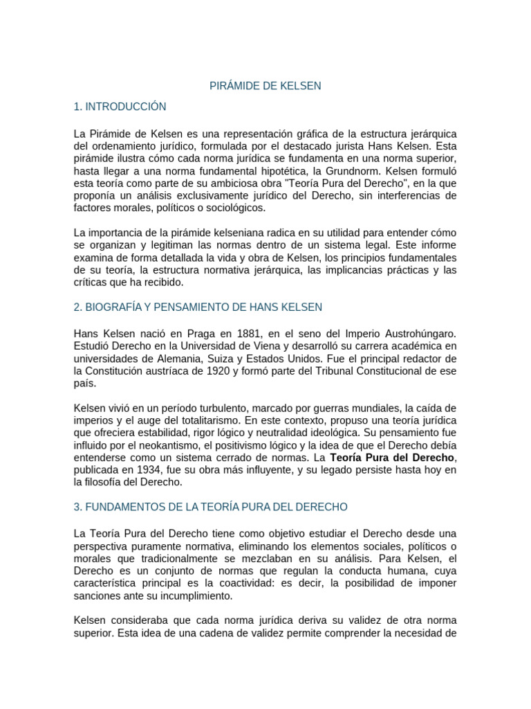 Pirámide de Kelsen | PDF | Constitución | Regulación