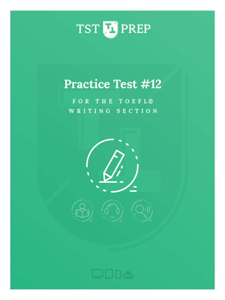 TST Prep Test 12, The Writing Section No Answers | PDF | Test Of ...