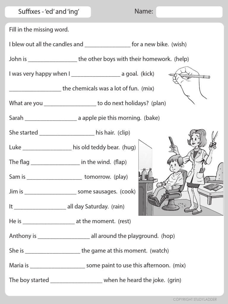 Studyladder+ +suffixes +'Ed'+and+'Ing' | PDF