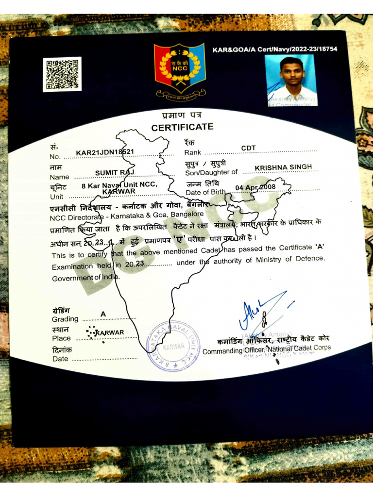 Ncc Certificate A | PDF