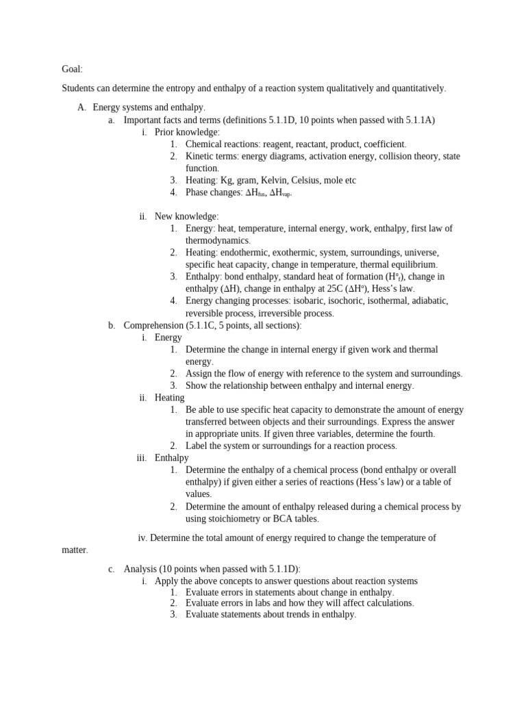 Thermodynamics entropy enthalpy(1) | PDF | Enthalpy | Entropy