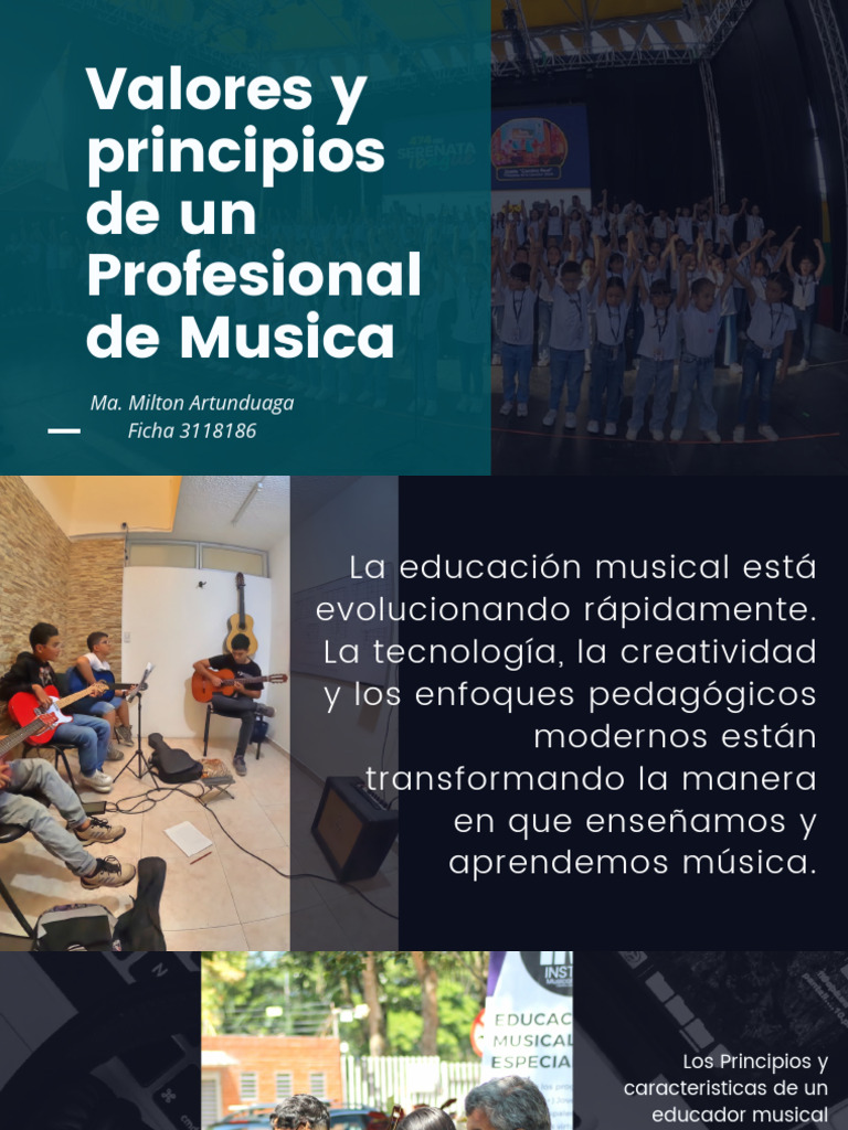 Valores y Principios | PDF | Enseñando | Aprendizaje