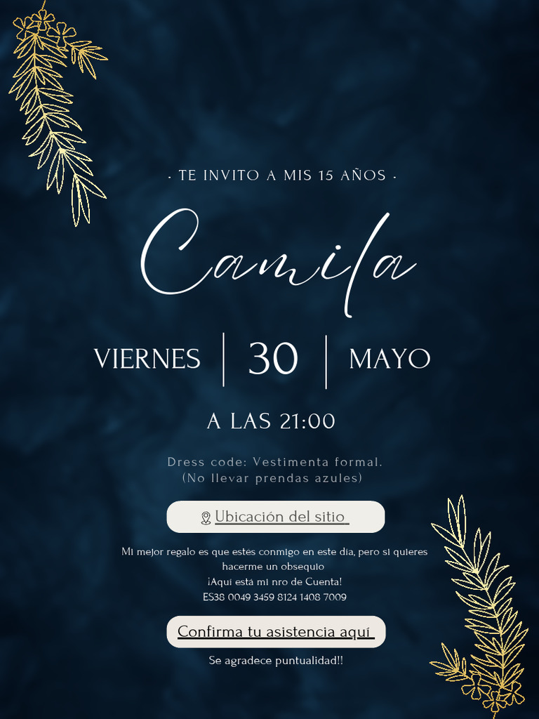 Te invito a mis 15 Cami .pdf | PDF