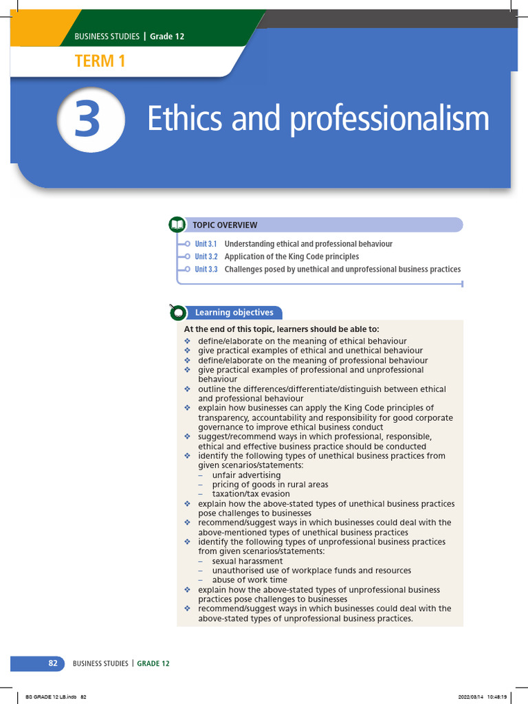 Bs Grade 12 LB - 14 March 5 | PDF | Business Ethics | Taxes