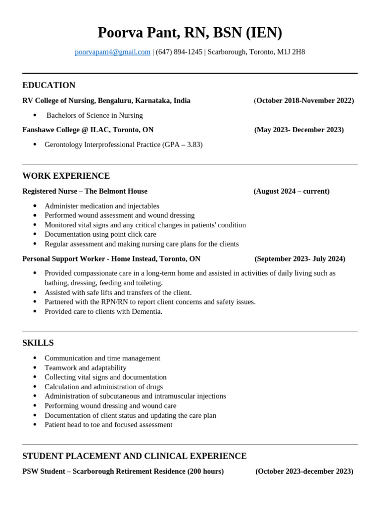 Resume Poorva | PDF