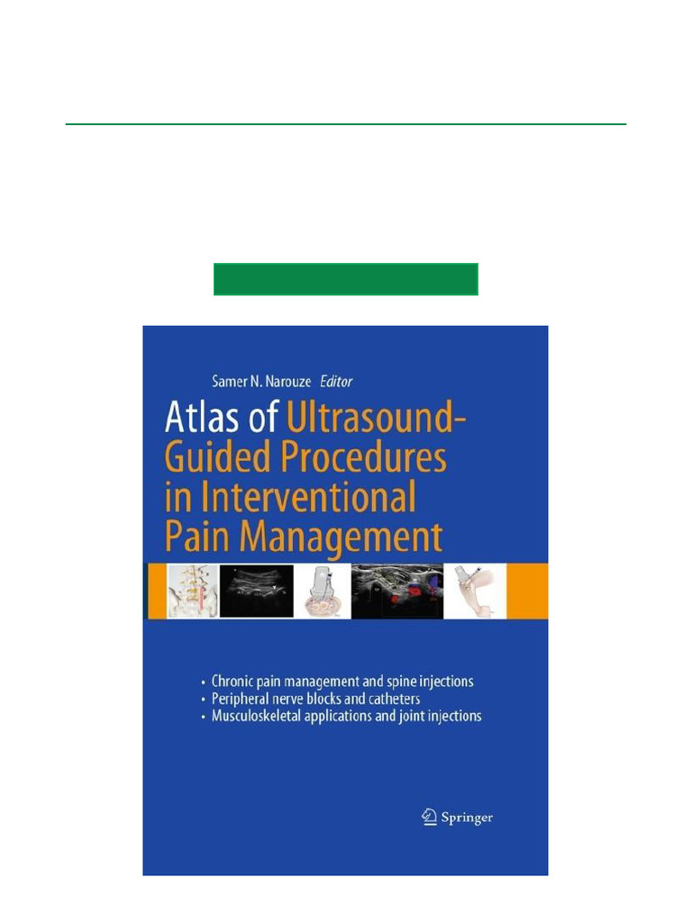 Ultrasound-Guided Pain Management Atlas | PDF
