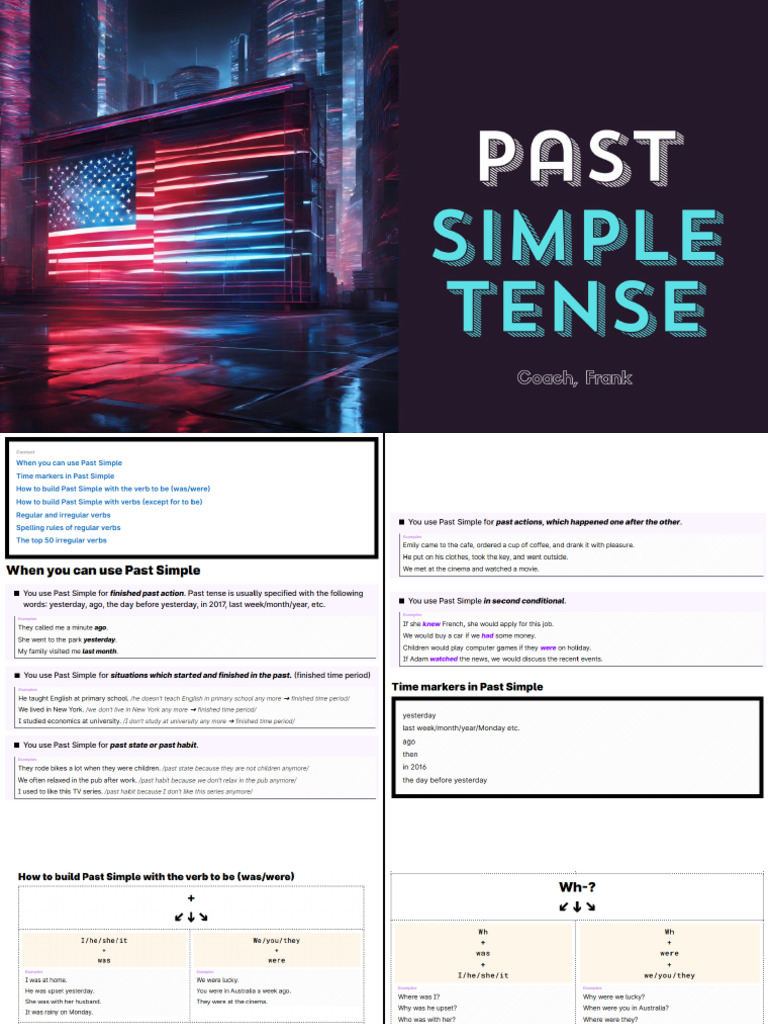 Past Simple Tense | PDF