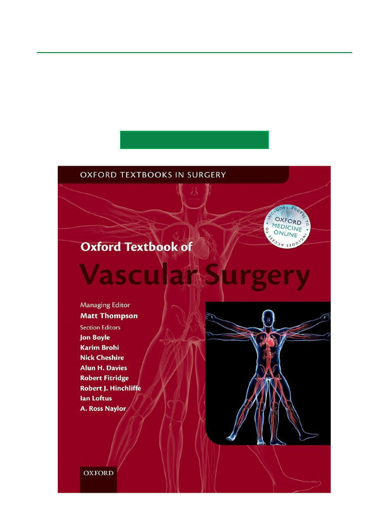 Immediate Get Oxford Textbook of Vascular Surgery, 1st Edition Updated ...
