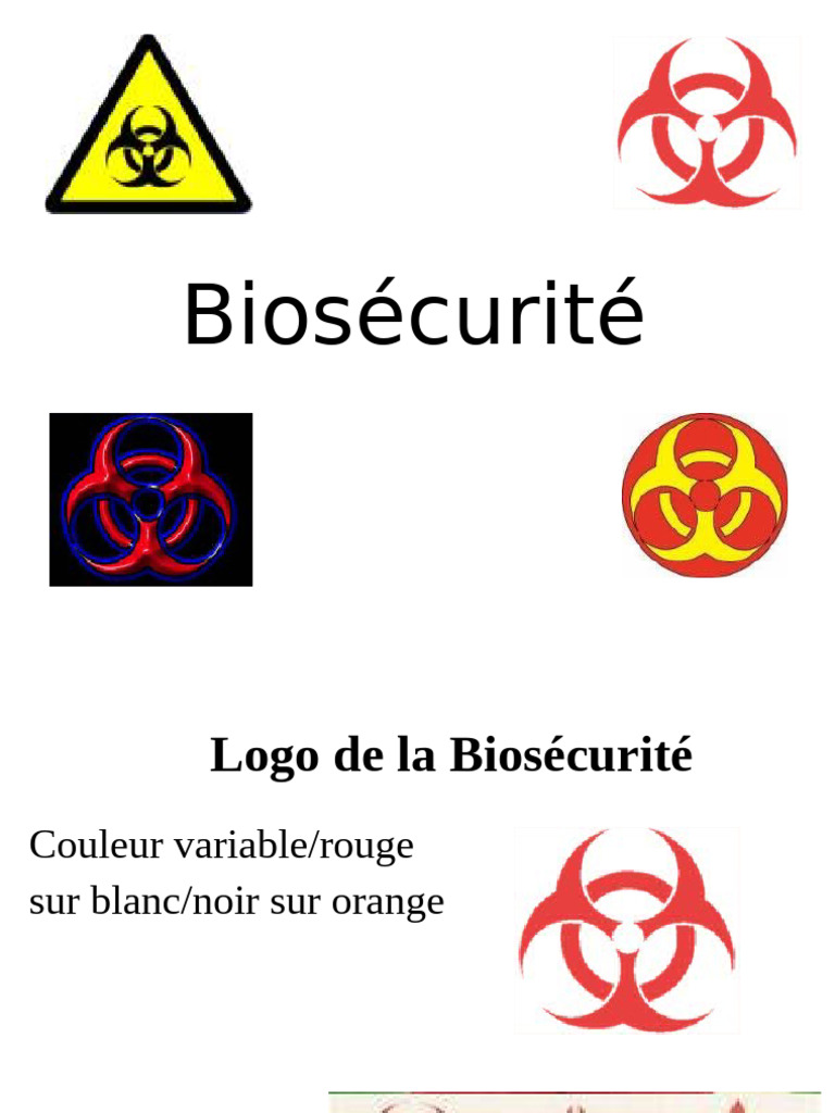 Cours 6 - Biosécurité | PDF | Risque | Gestion des risques