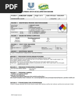 MSDS Sunlight Liquid: Informasi Keselamatan | PDF