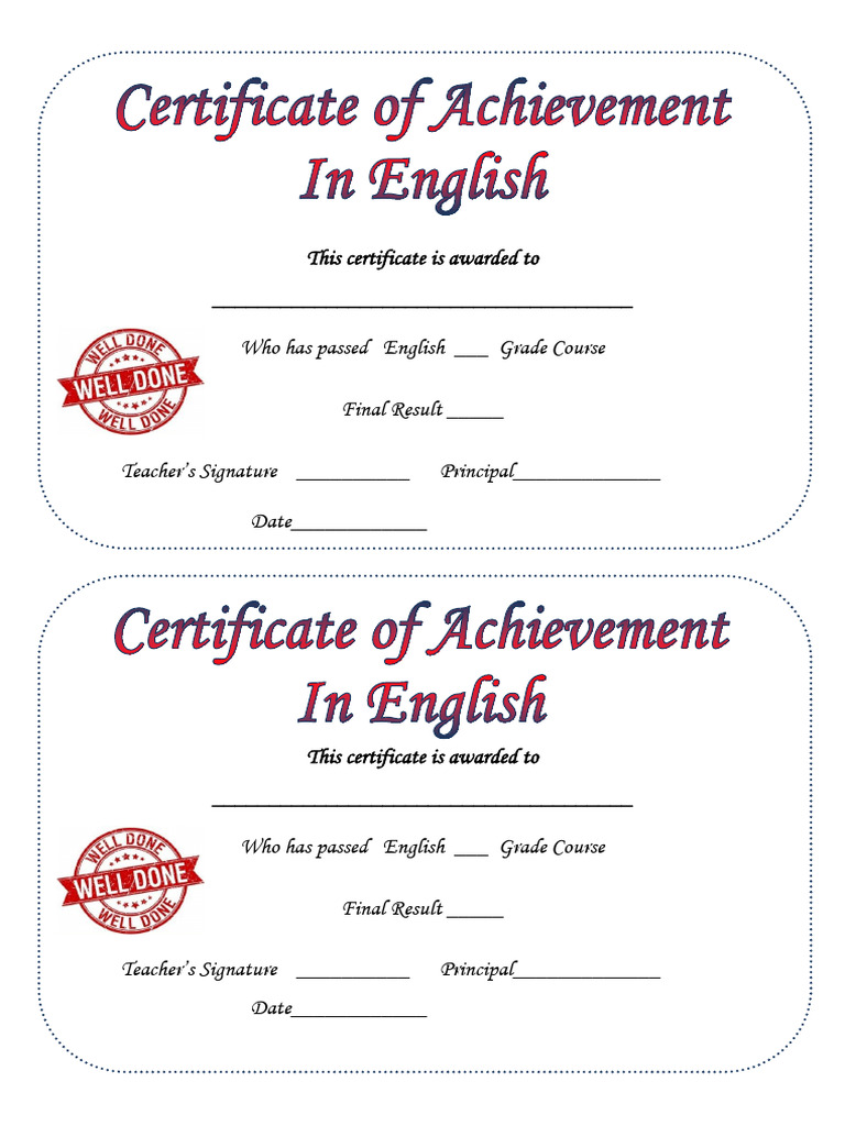 Certificado Aprobado | PDF