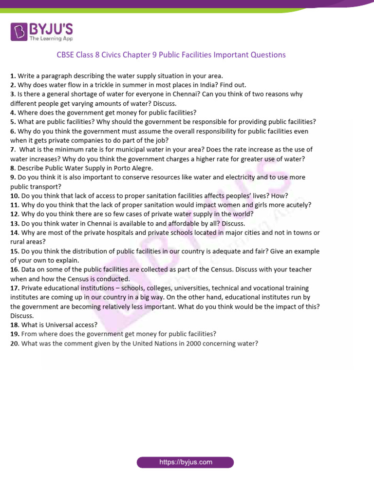 Important Questions | PDF